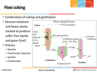 Lecture Slides - Thermal cracking, visbreaking and delayed coking, flexi coking | PDF