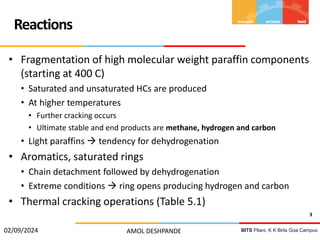 Lecture Slides - Thermal cracking, visbreaking and delayed coking ...
