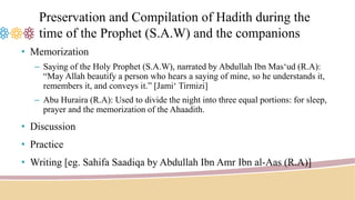 Lecture Slides for Module 3 - Sunnah and Hadith.pdf