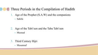 Lecture Slides for Module 3 - Sunnah and Hadith.pdf