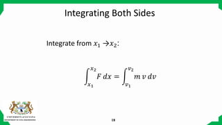 Work and Kinetic Energy Slides for Physics with Calculus | PDF