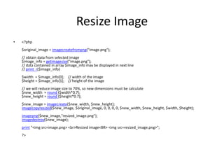 Php image functions.pptx