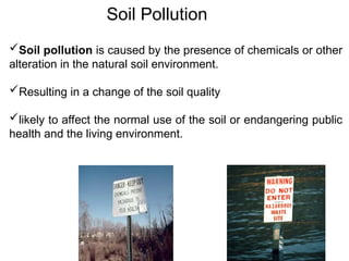 lecture Soil pollution.ppt for education | PPT