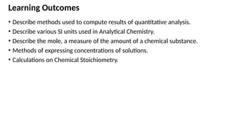 Lectures_Part 3_Calculations in Analytical Chemistry.pptx