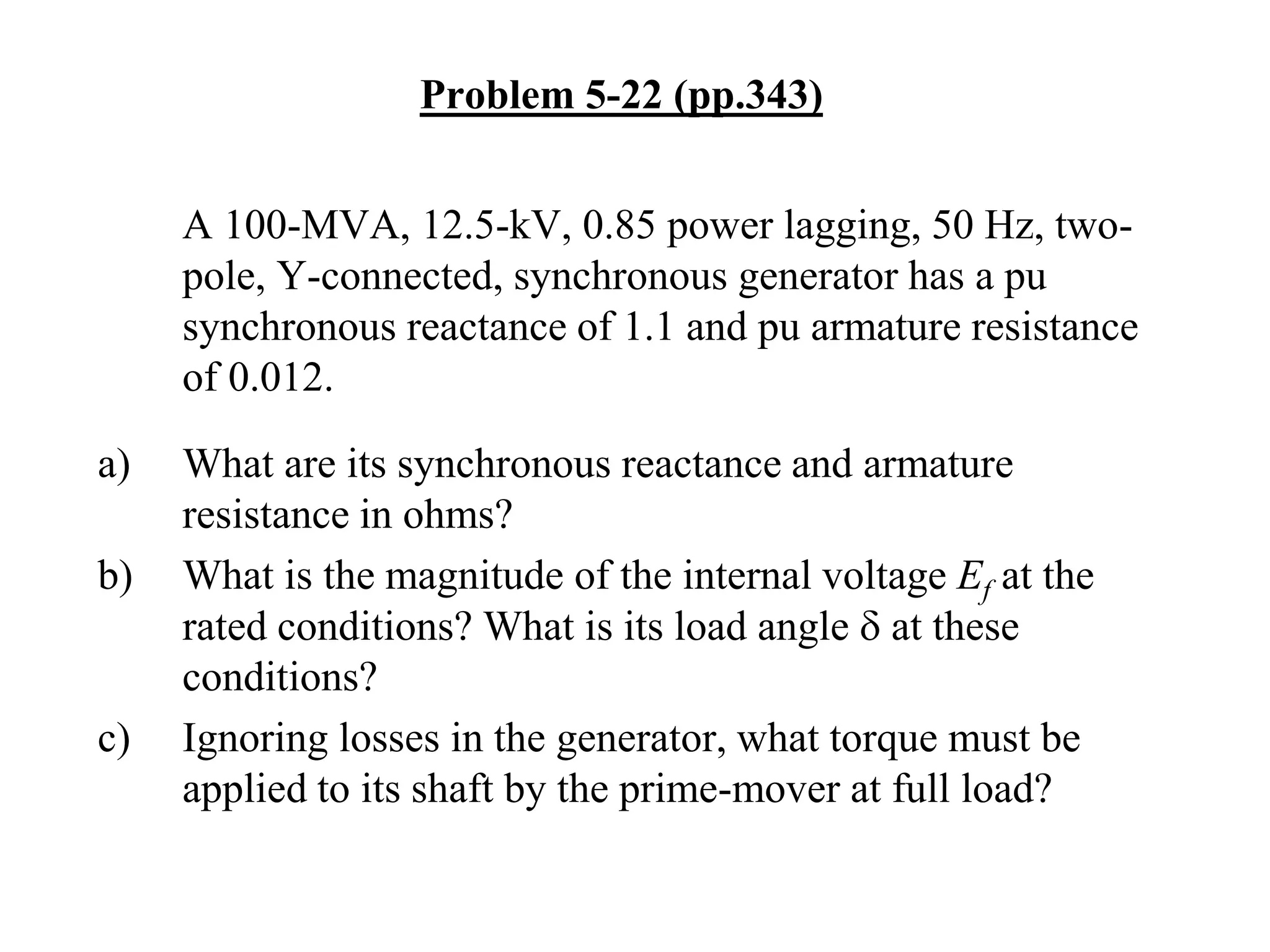Lectures synchronous machines(1) | PPTX
