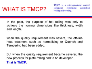 Advances in SPecial Steel Lectures TMCP | PPT