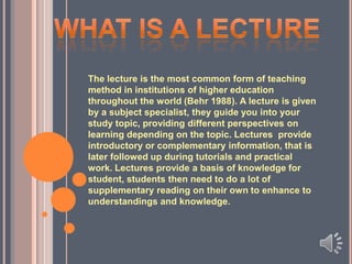 Lecture style teaching assessment 2 004 | PPTX