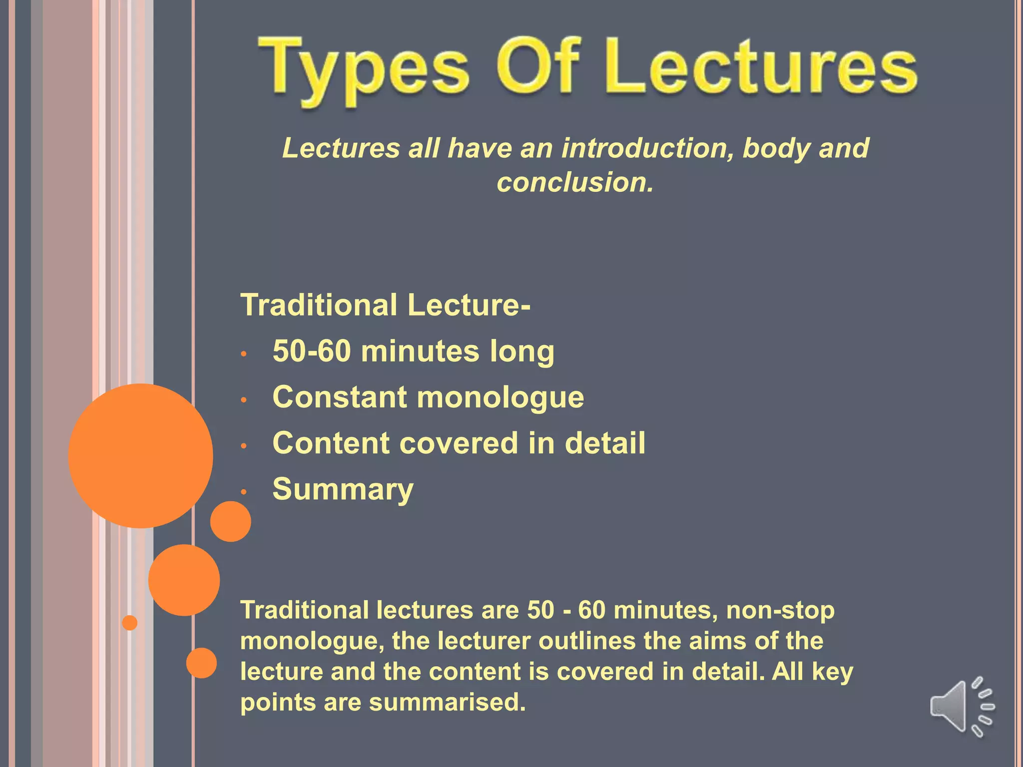 Lecture style teaching assessment 2 006 | PPTX