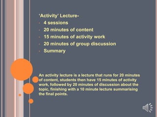Lecture style teaching assessment 2 008 | PPT