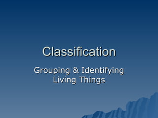 Lecture Three zoology classification living things.ppt