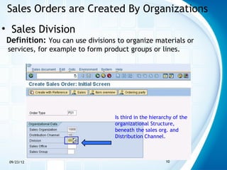 The Sales Order Process in SAP ERP | PPT
