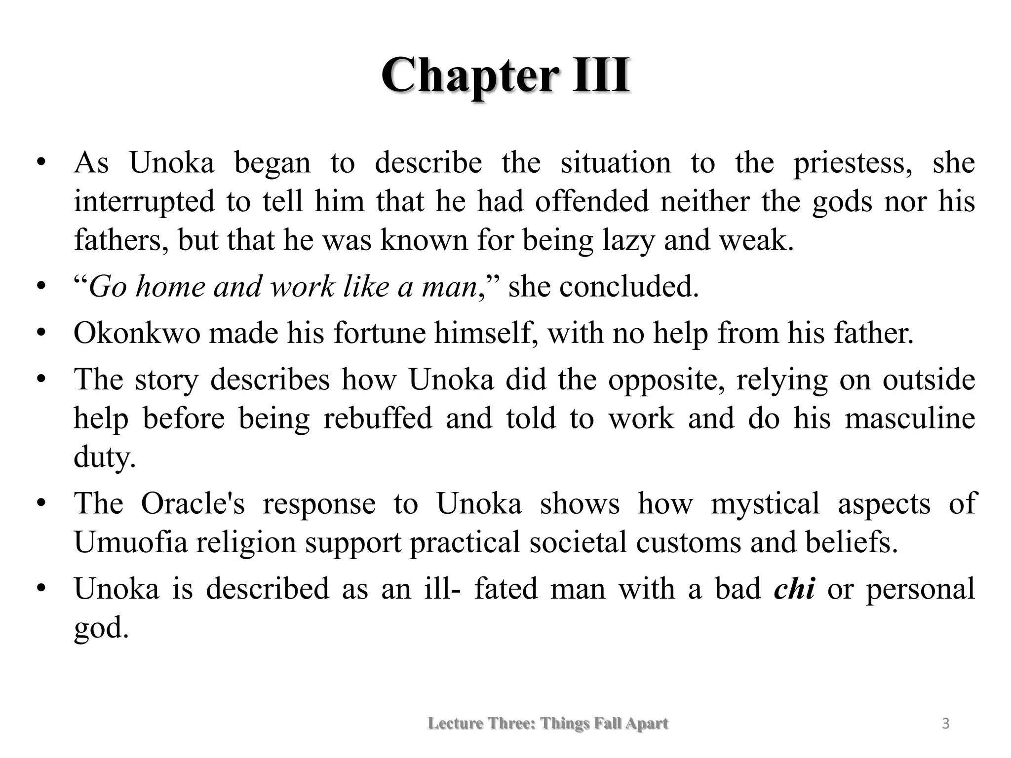 Lecture Three Things Fall Apart 3.ppt