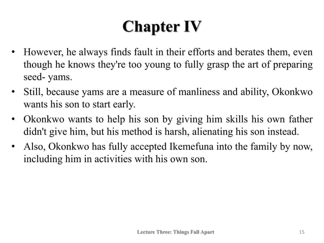Lecture Three Things Fall Apart 3.ppt
