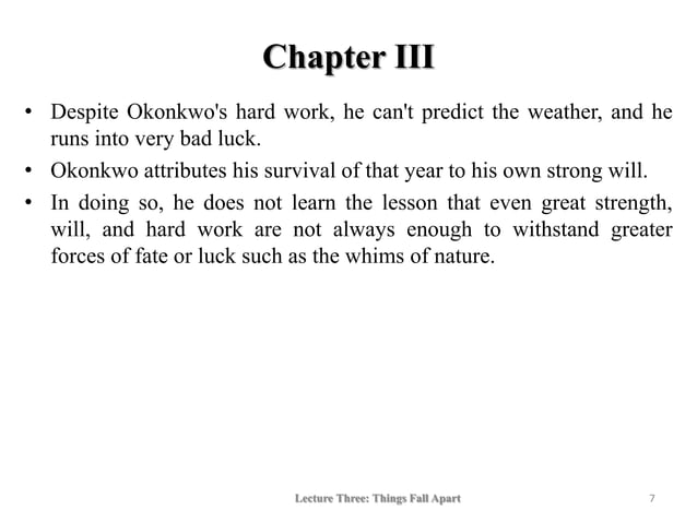 Lecture Three Things Fall Apart 3.ppt