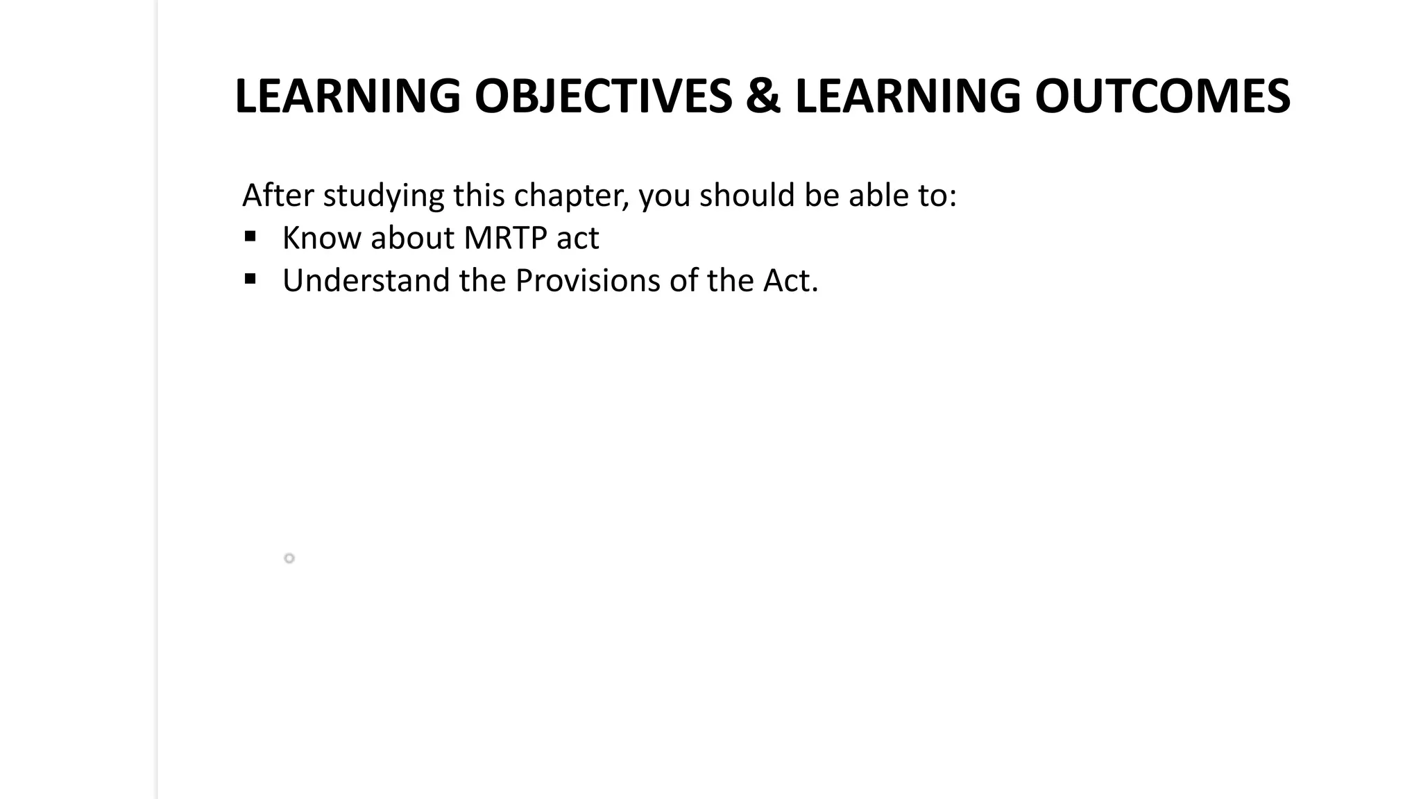 Lecture Topic 16 MRTP Act.ppt | Business | Business and Finance