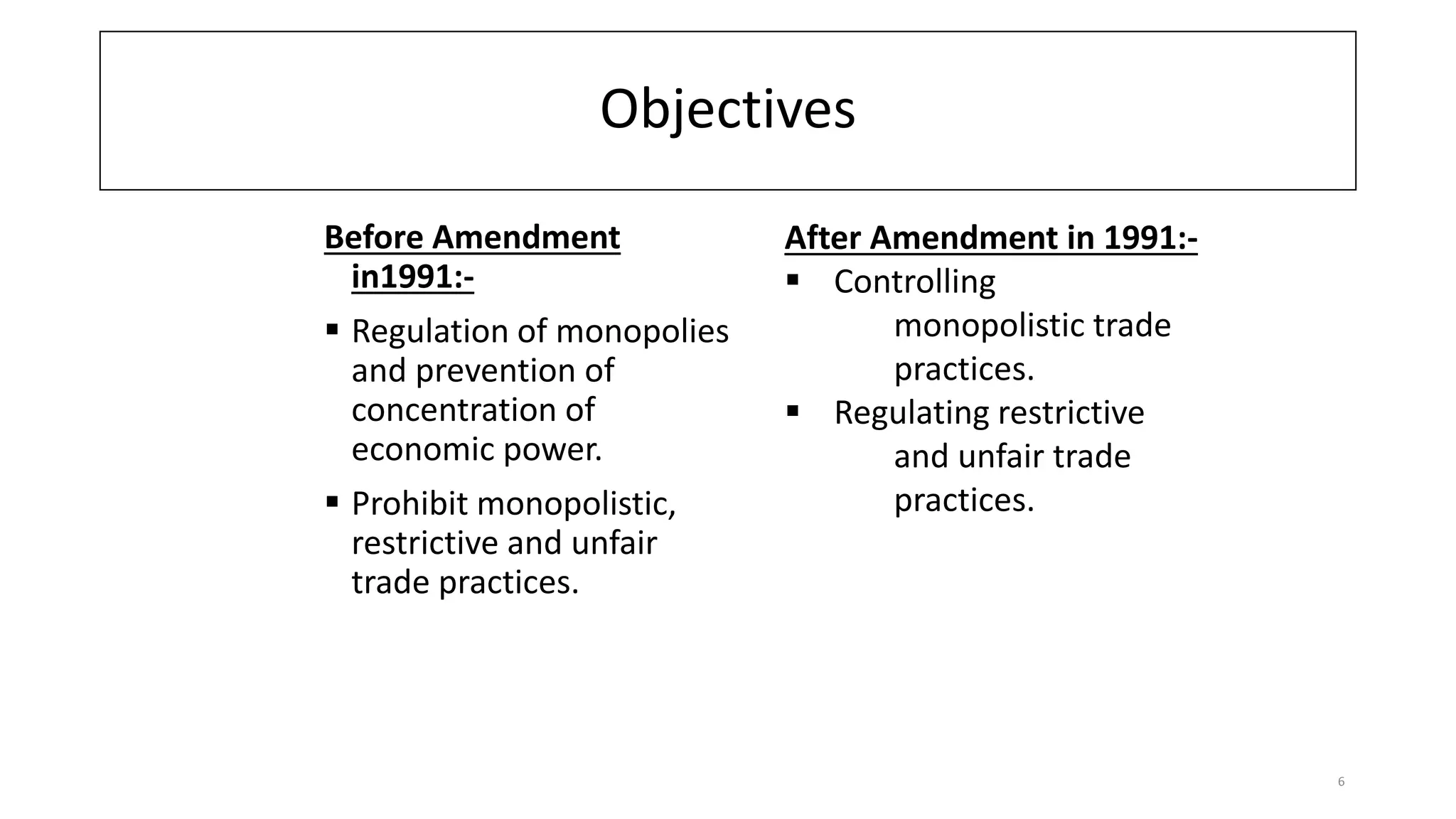 Lecture Topic 16 MRTP Act.ppt | Business | Business and Finance