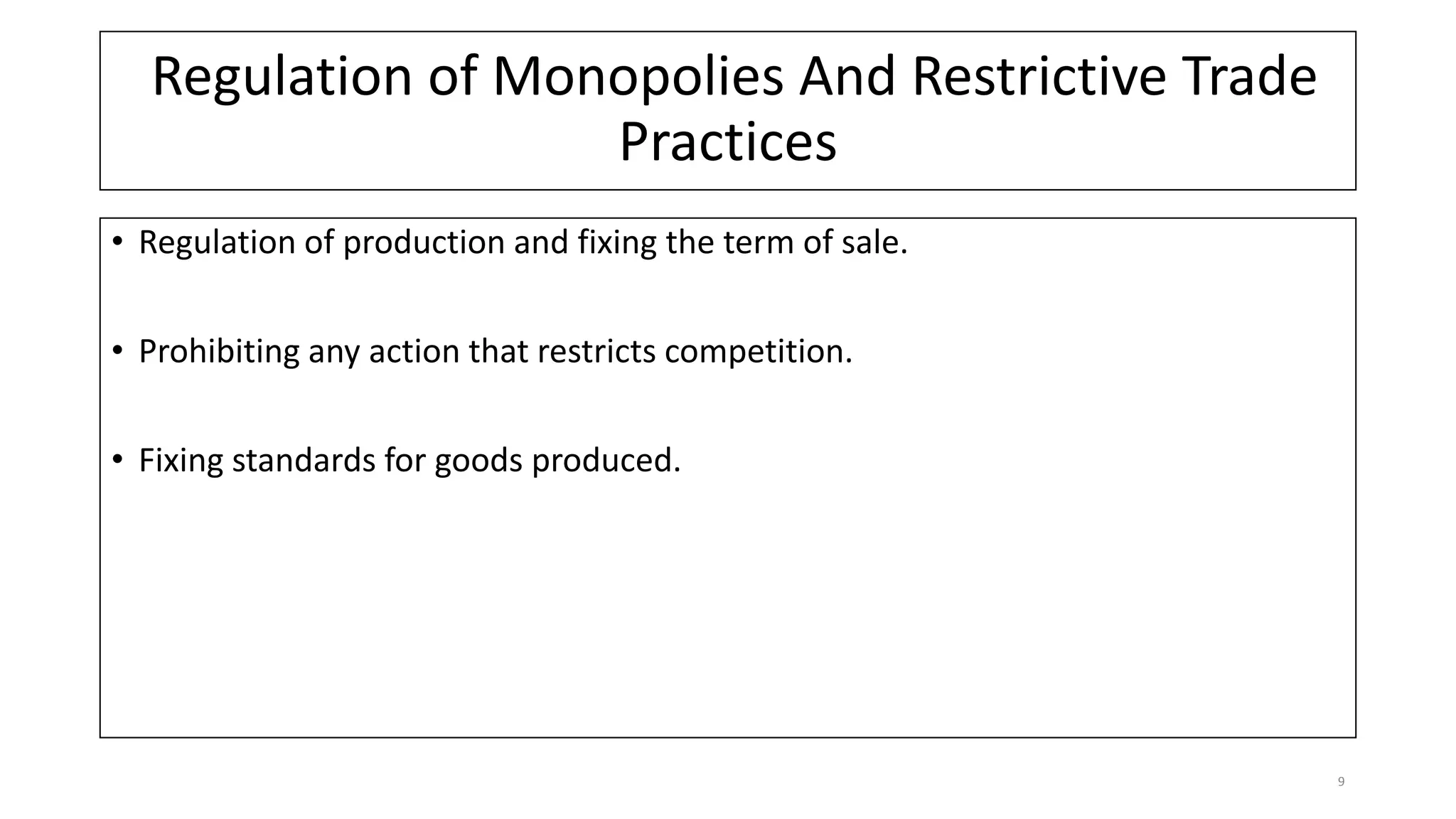 Lecture Topic 16 MRTP Act.ppt | Business | Business and Finance