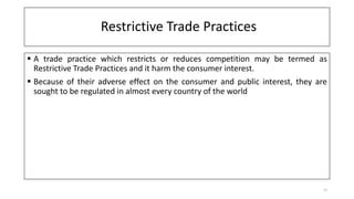 Lecture Topic 16 MRTP Act.ppt | Business | Business and Finance