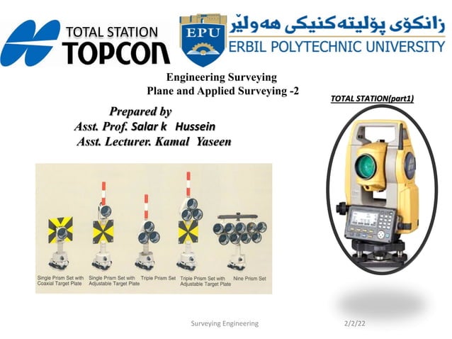 Lecture total Station Theory | PPT