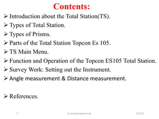 Lecture total Station Theory | PPT