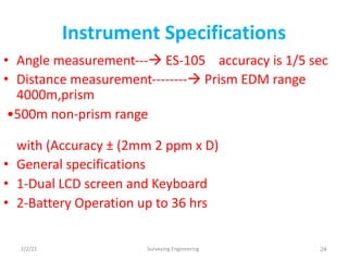 Lecture total Station Theory | PDF