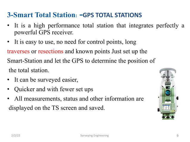 Lecture total Station Theory | PPT