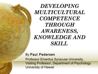 Multicultural Competence | PPT