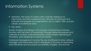 Lecture TWO.pptx about IT and it's discipline | PPT