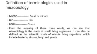 LECTURE TWO Introduction to microbiology.pptx