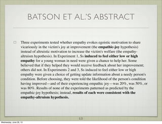 Lecture two for Engendering Compassion through Interactive Digital ...