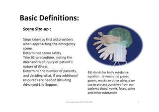 Lecture Two: Patient Assessment Definitions | PDF