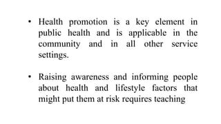 Core activities of public health in Occupational Therapy | PPT