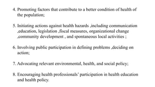 Core activities of public health in Occupational Therapy | PPT