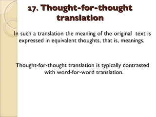 Translation Types | PPT
