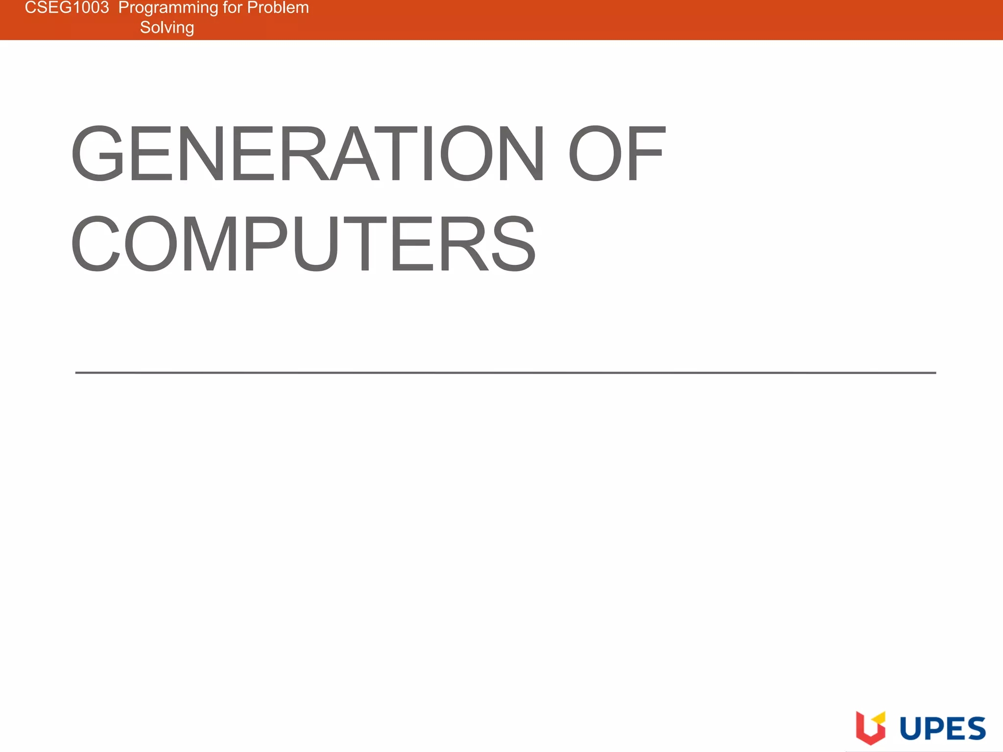 Programming for Problem Solving Unit 1 | PPT Programming for Problem Solving Unit 1 | PPT