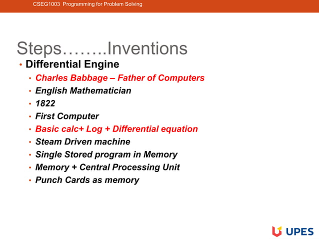 Programming for Problem Solving Unit 1 | PPT | Free Download