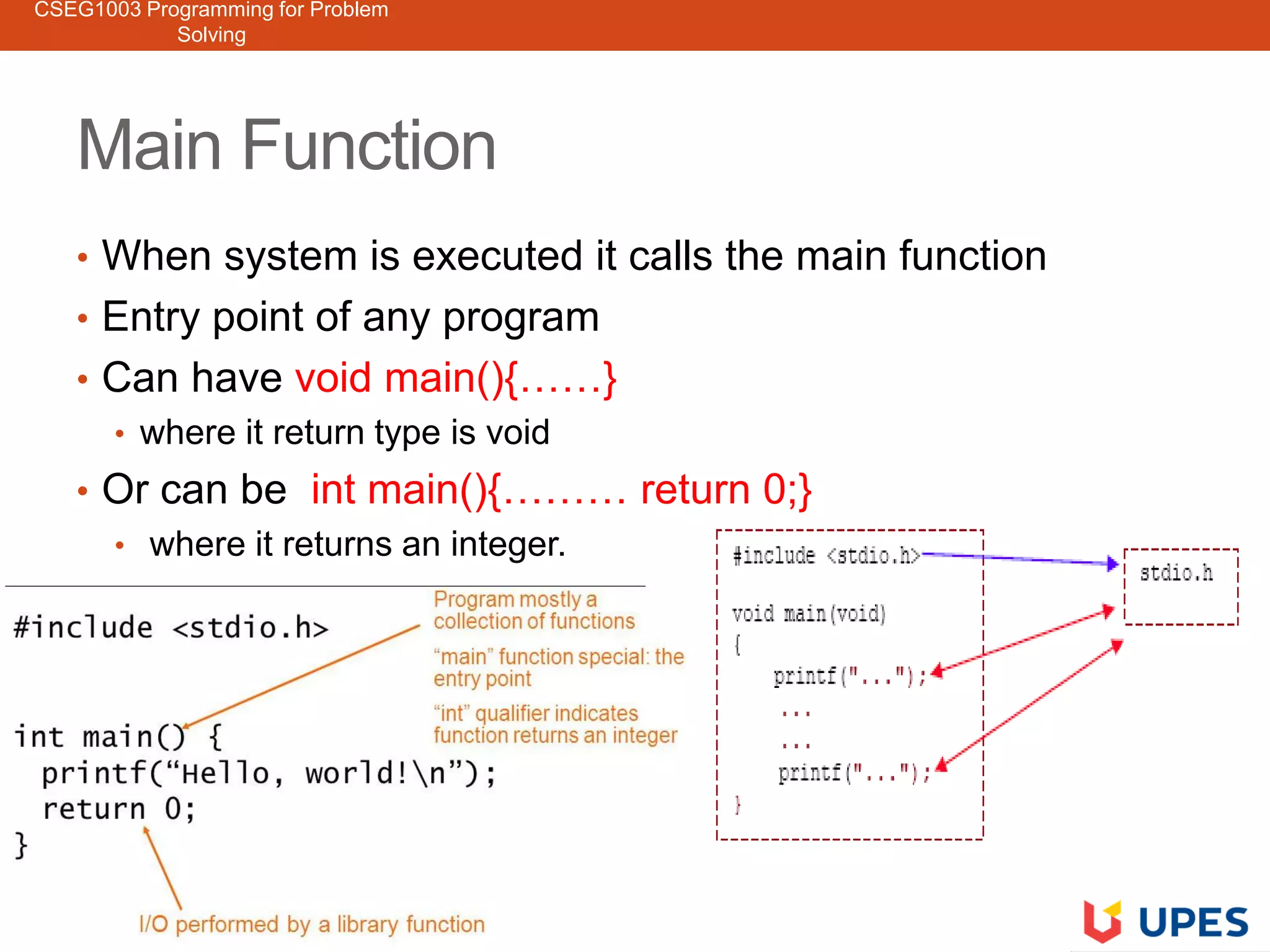Programming For Problem Solving Unit 2 Ppt