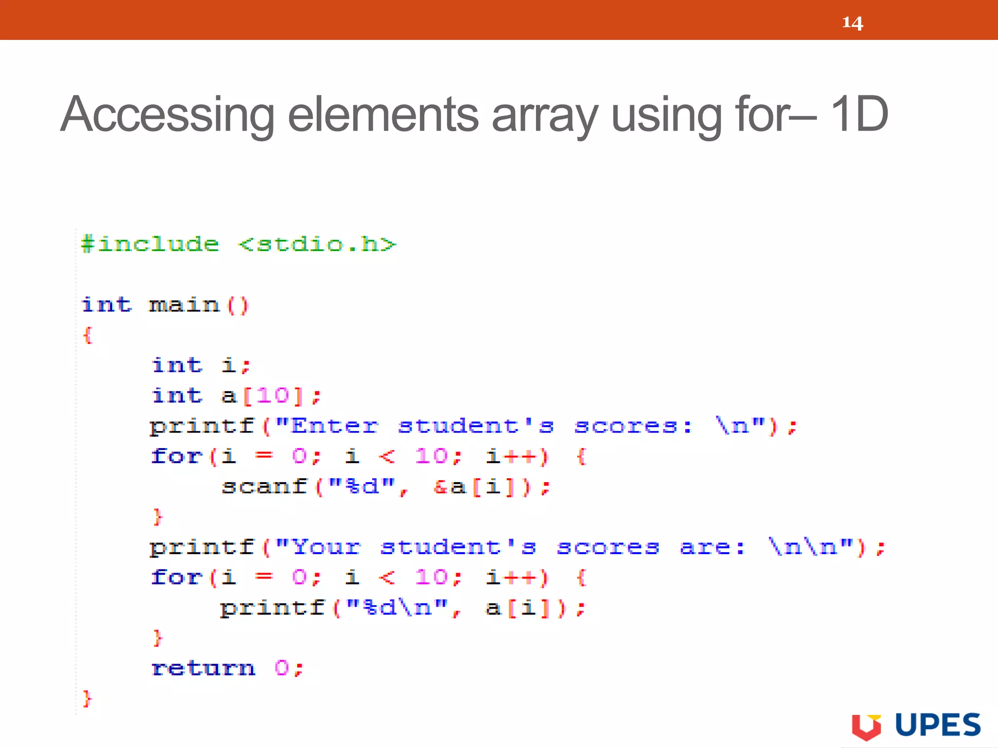 CSEG1001Unit 3 Arrays and Strings | PPT