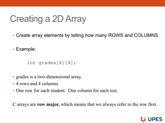 Cseg1001unit 3 Arrays And Strings Ppt 4148