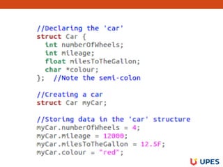 CSEG1001 Unit 5 Structure and Unions | PPT