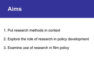 The use of research in public policy | PPT