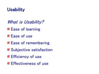 lecture (USABILITY and USER INTERFACE DESIGN).ppt