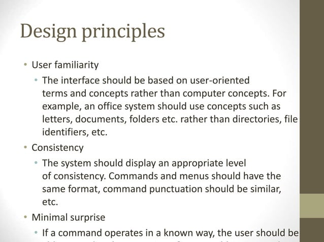 Lecture (User Interface Design).ppt | Operating Systems | Computer Software and Applications