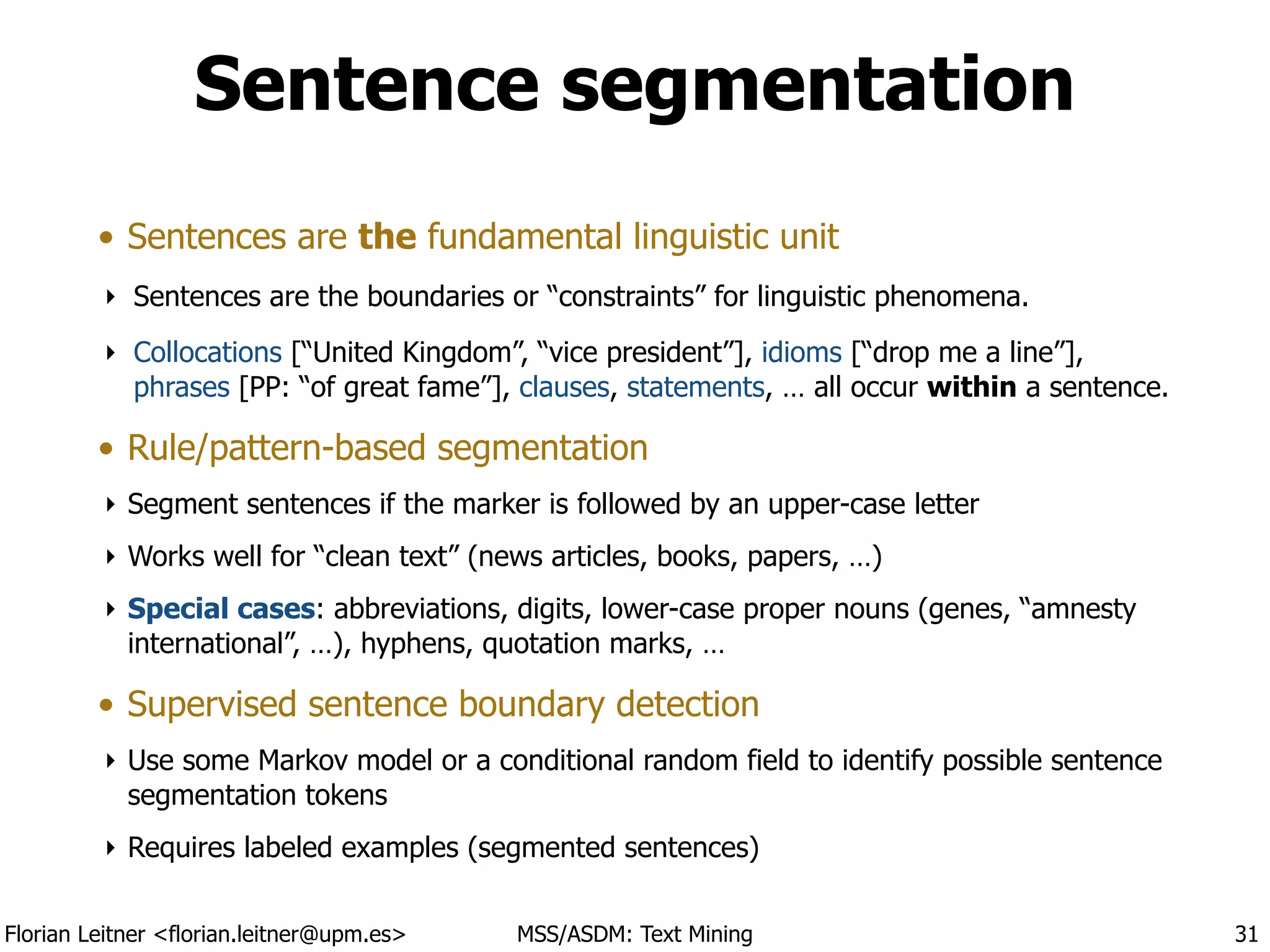 Text Mining From Bayes Rule To Dependency Parsing Ppt