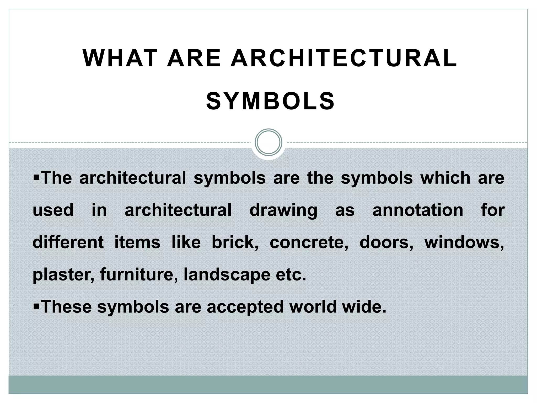 Lecture v drafting symbols | PPTX