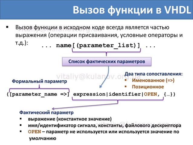 Subprograms in VHDL, Functions in VHDL | PPT