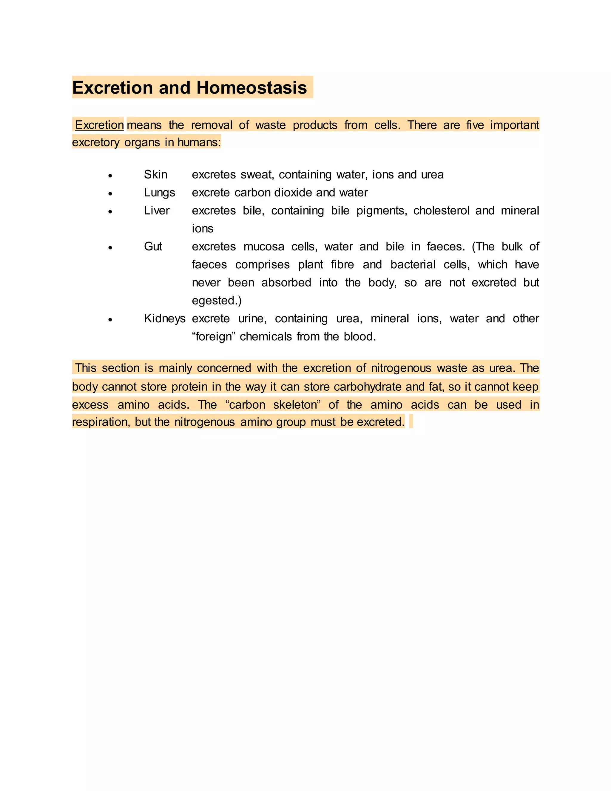 CApe biology unit 2-_homeostasis | DOCX