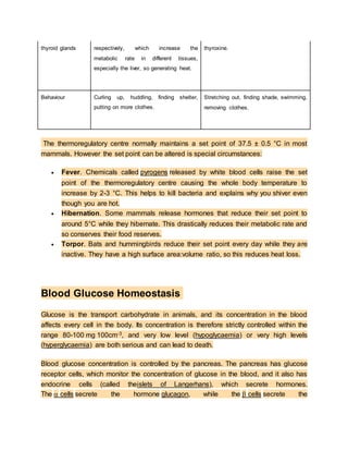 CApe biology unit 2-_homeostasis | DOCX