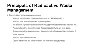 Radioactive Waste Management | PPTX