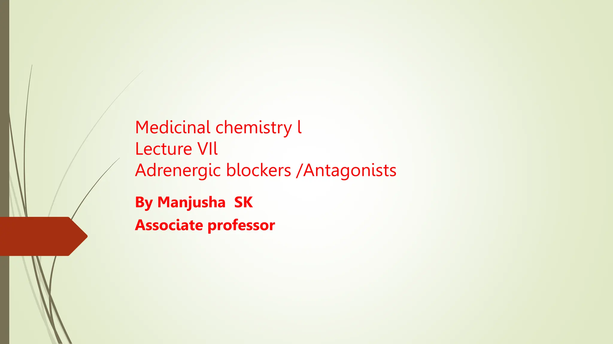 Medicinal chemistry -l-Second year-Fourth semester -Medicinal chemistry ...